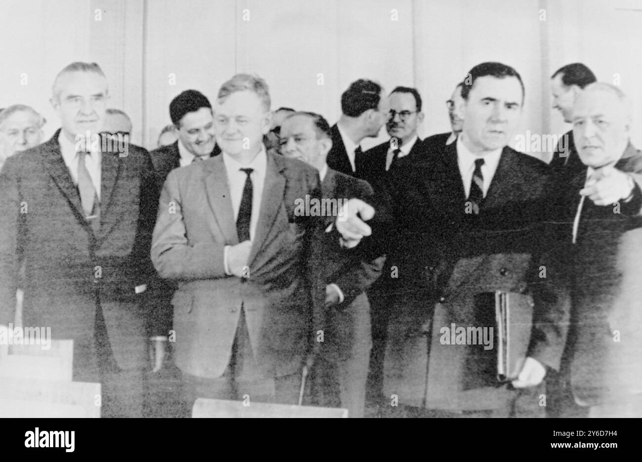 TEST BAN TALKS SEATING ARRANGEMENTS IN MOSCOW / ; 16 JULY 1963 Stock ...