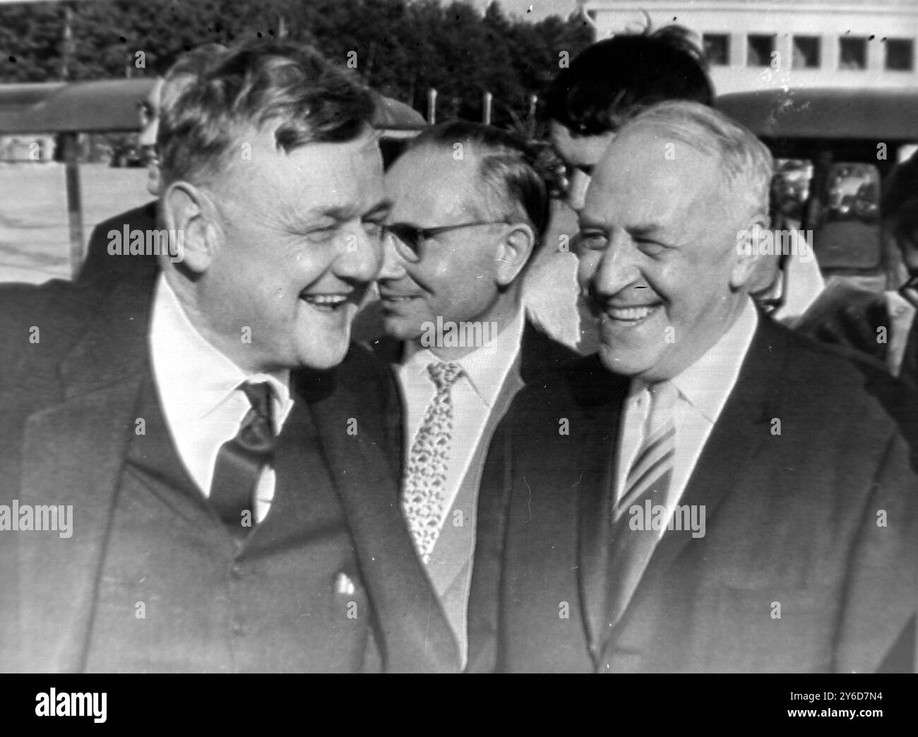 LORD HAILSHAM WITH VALERIAN ZORIN IN MOSCOW / ; 15 JULY 1963 Stock ...