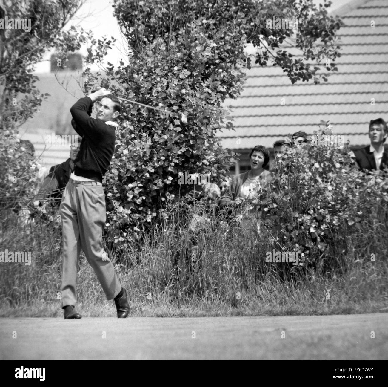 GOLF PLAYER BOB CHARLES IN ACTION IN LYTHAM ST. ANNES AT BRITISH OPEN ...