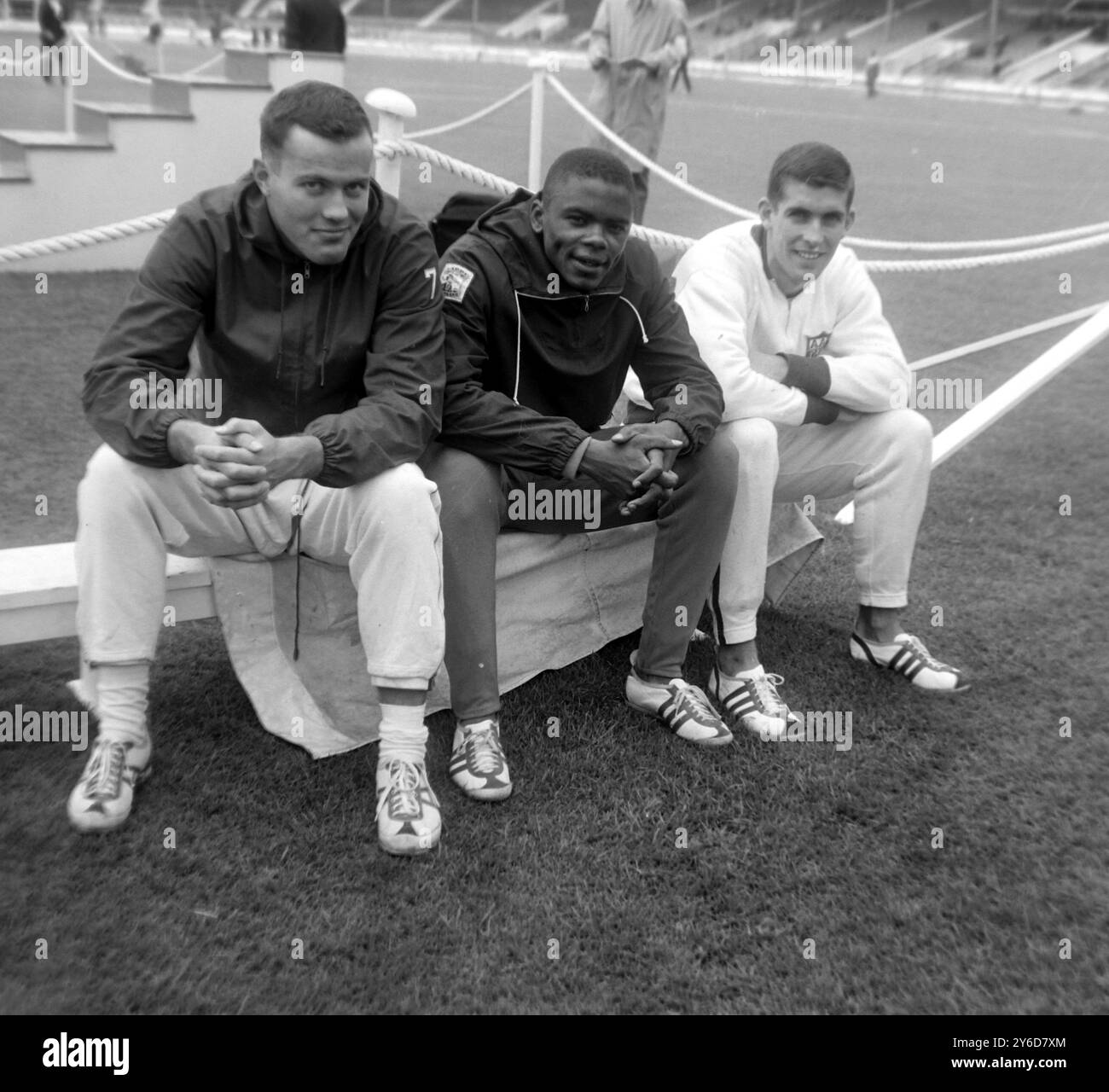 AMERICAN ATHELETES LARRY QUESTAD, RON FREEMAN AND STEVE HAAS AT AAA ...