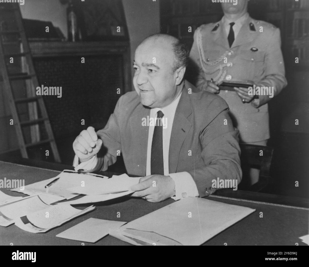 TURKISH MINISTER OF INTERIOR HIFZI OGUZ BEKATA IN ANKARA, TURKEY ; 2 ...