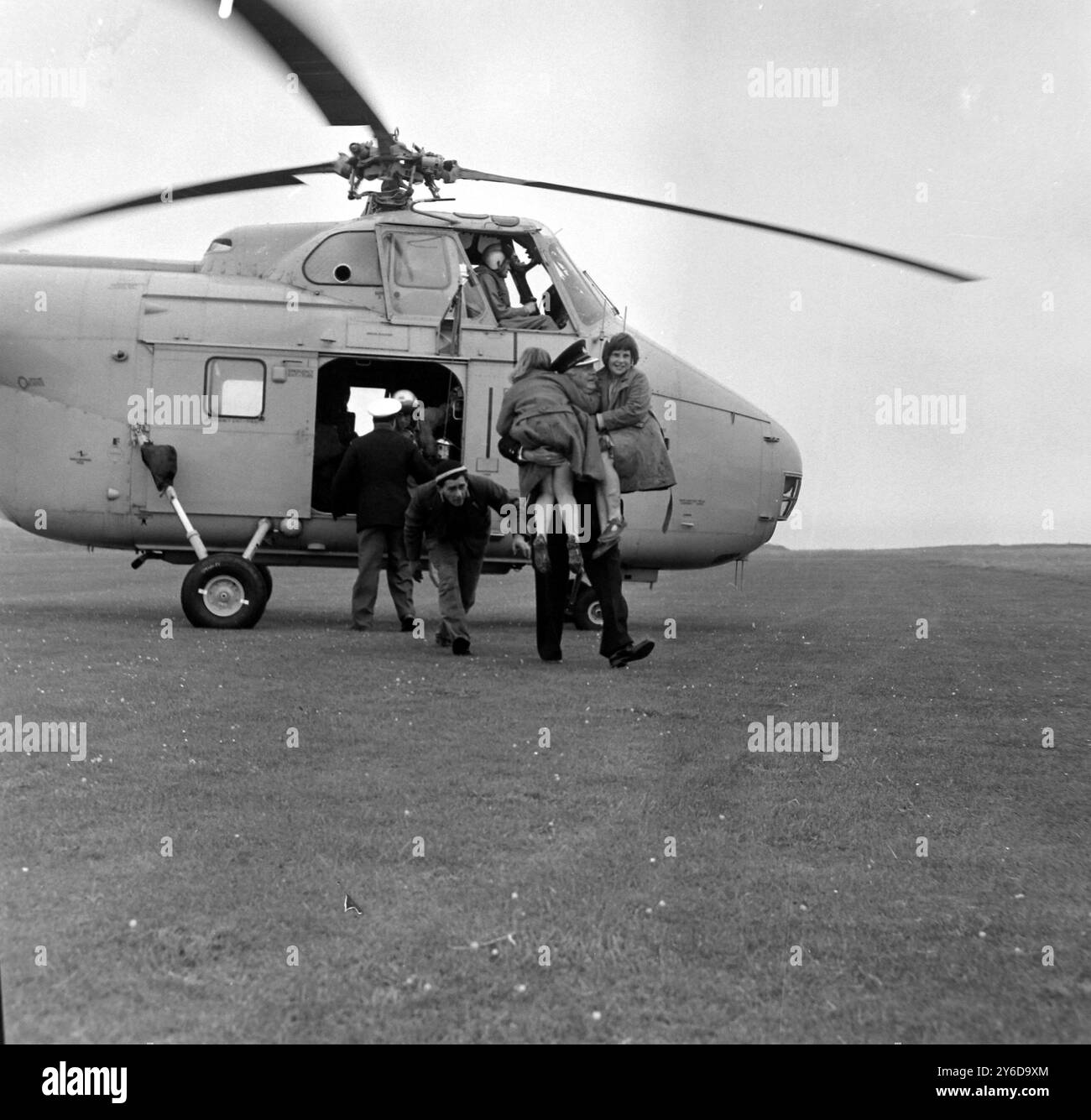 LONDON CHILDREN IN CLIFF RESCUE DRAMA IN EASTBOURNE, SUSSEX - RESCUE OF ...