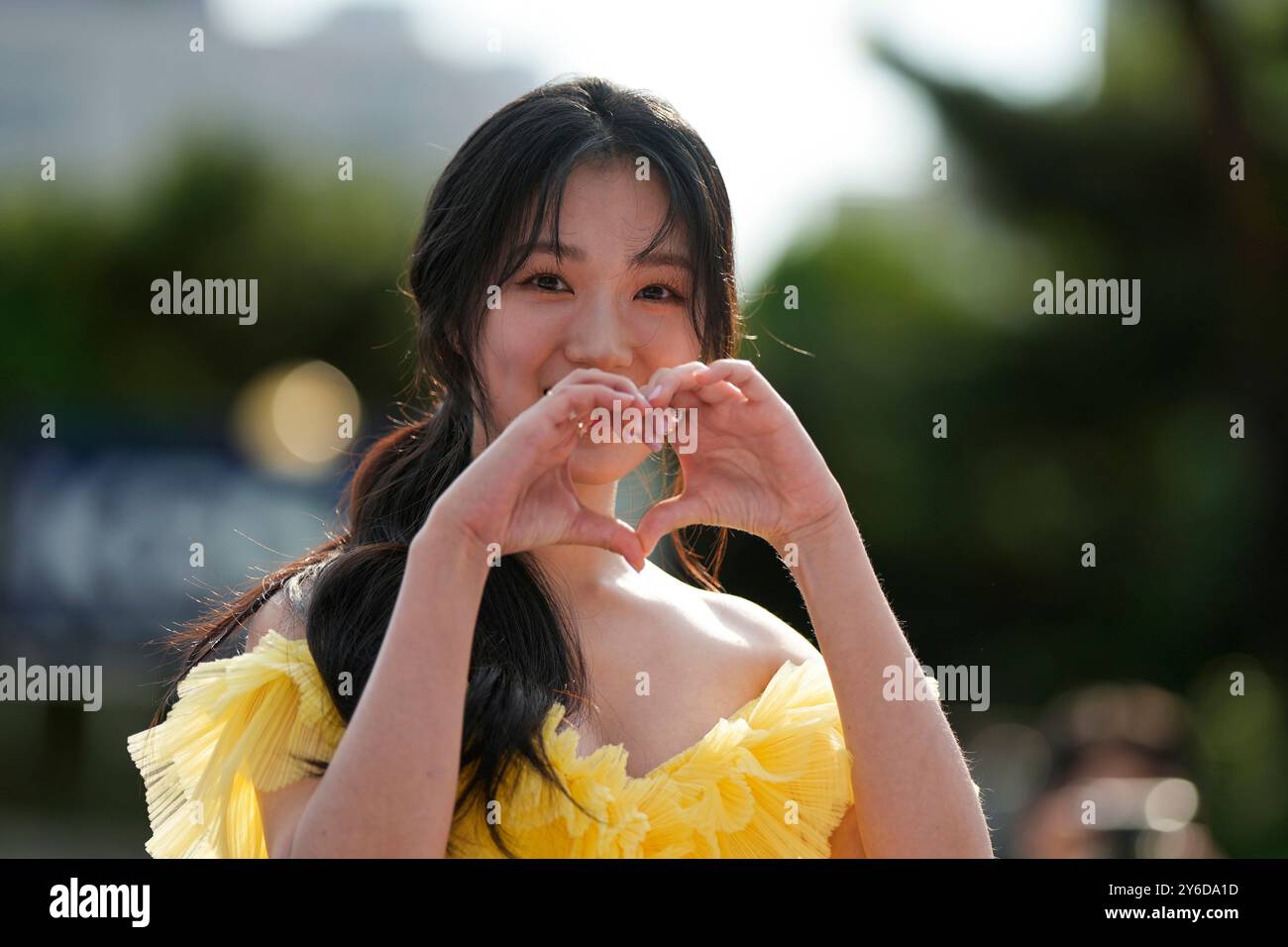 South Korean actress Kim Hye-yoon arrives for the Seoul International ...