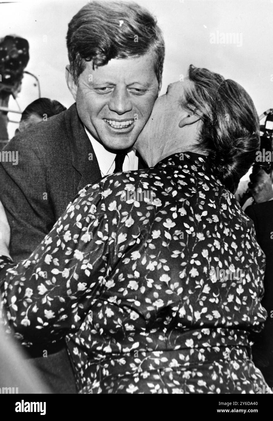 US AMERICAN PRESIDENT JOHN F KENNEDY WITH MARY RYAN IN DUNGANSTON ...