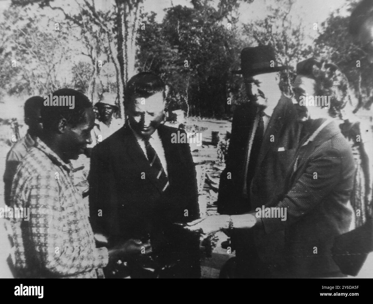MINISTER BUTLER AT VICTORIA FALLS IN RHODESIA / ; 28 JUNE 1963 Stock ...