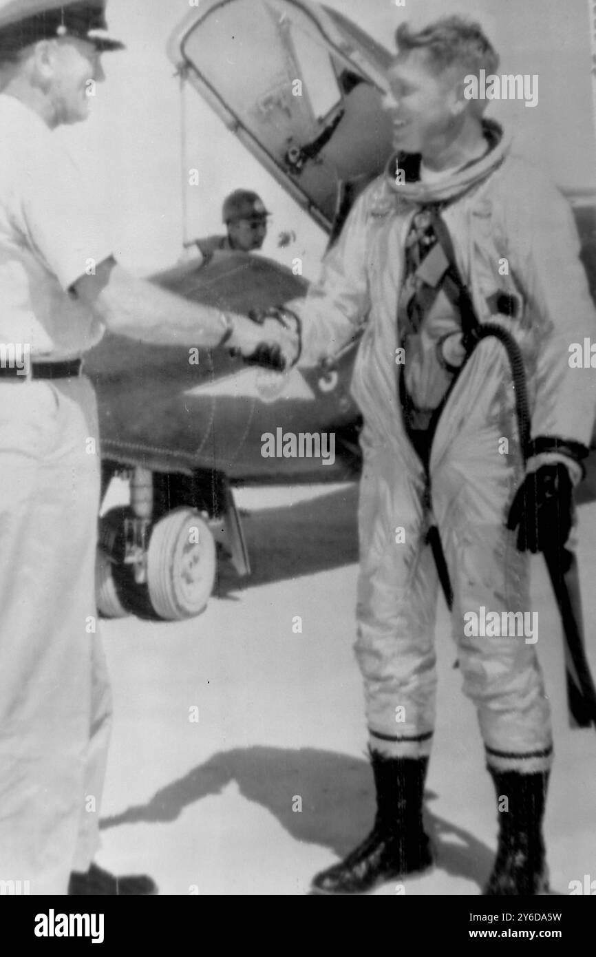 MAJOR BOB RUSHWORTH AT EDWARDS AIR FORCE BASE IN CALIFORNIA ; 28 JUNE ...