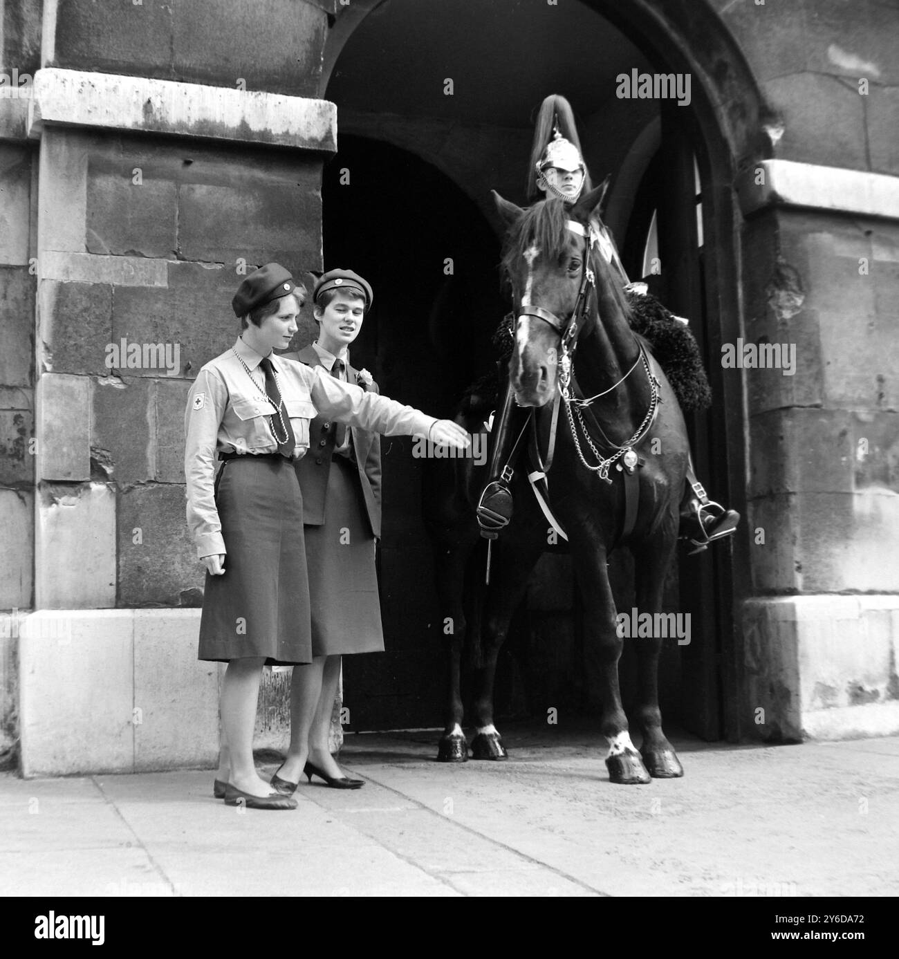 JUNIOR SWEDISH RED CROSS LEADERS VISIT LONDON ; 27 JUNE 1963 Stock ...