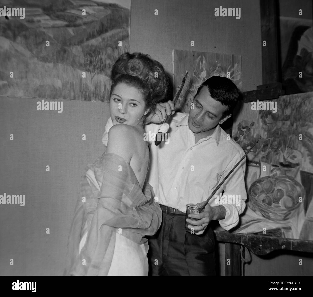 NICOLE CHERRIER MISS FILM FESTIVAL IN PARIS / ; 24 JUNE 1963 Stock ...