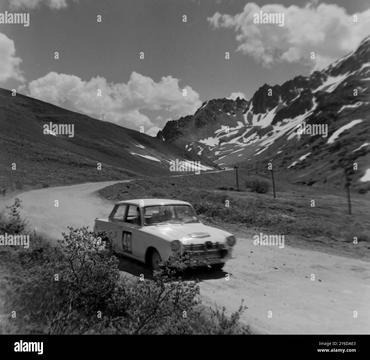 FORD CORTINA GT AT THE ALPINE RALLY IN CHAMOUNIX, FRANCE ; 25 JUNE 1963 ...