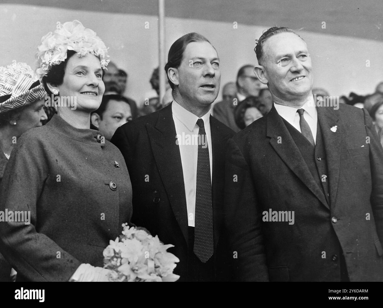 DAVID BRAND WITH WIFE AND LORD ABERCONWAY - THE BLUE FUNNEL CARGO ...
