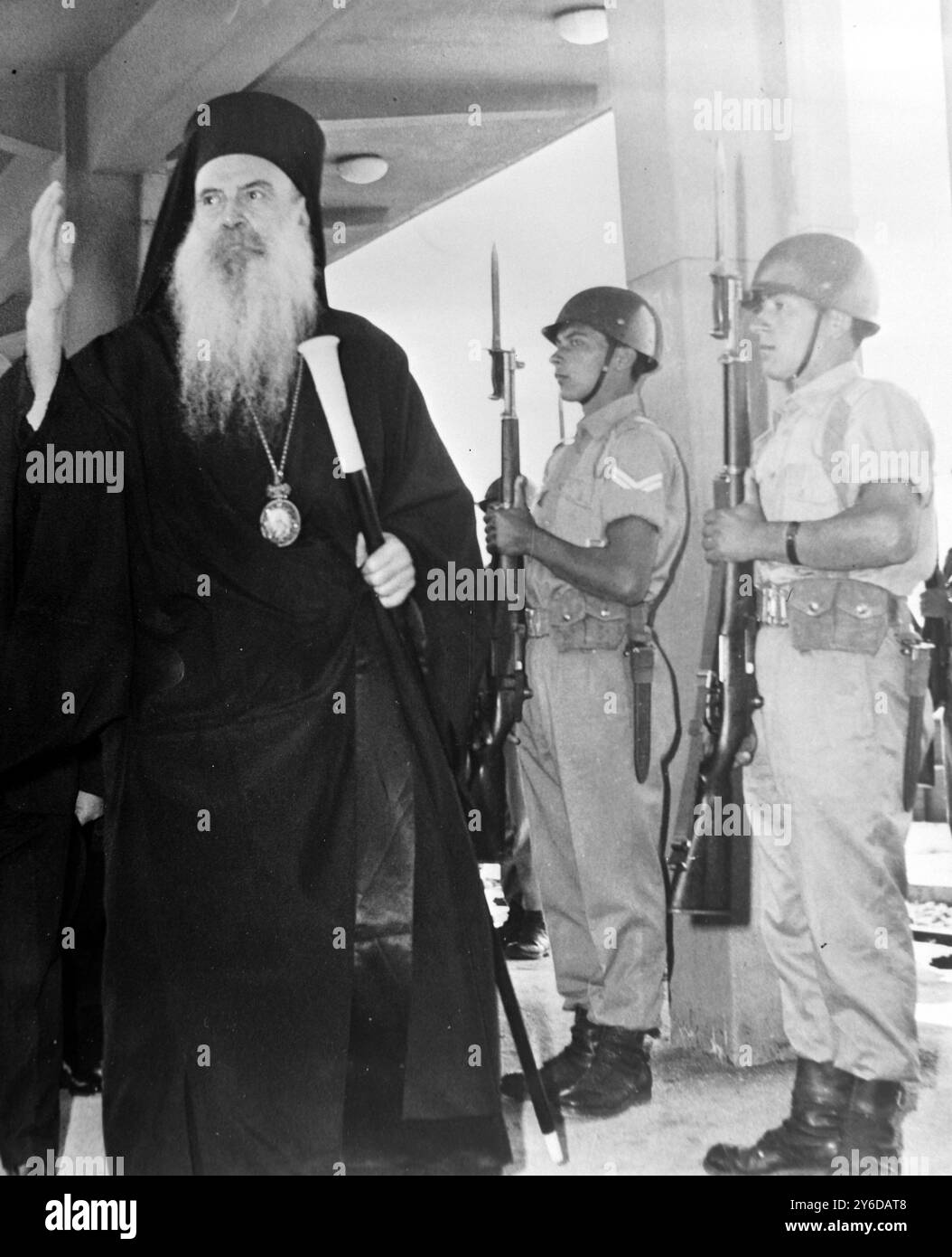PATRIARCH ATHENAGORAS ARRIVES IN GREECE / ; 21 JUNE 1963 Stock Photo ...