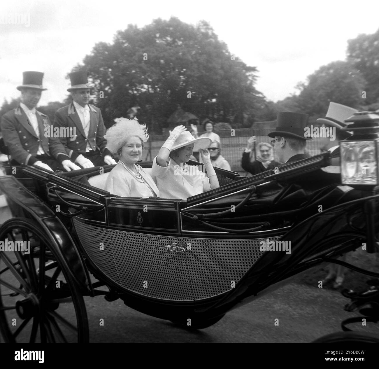 PRINCESS ALEXANDRA WITH QUEEN MOTHER AT HORSE RACING IN ASCOT / ; 20 ...