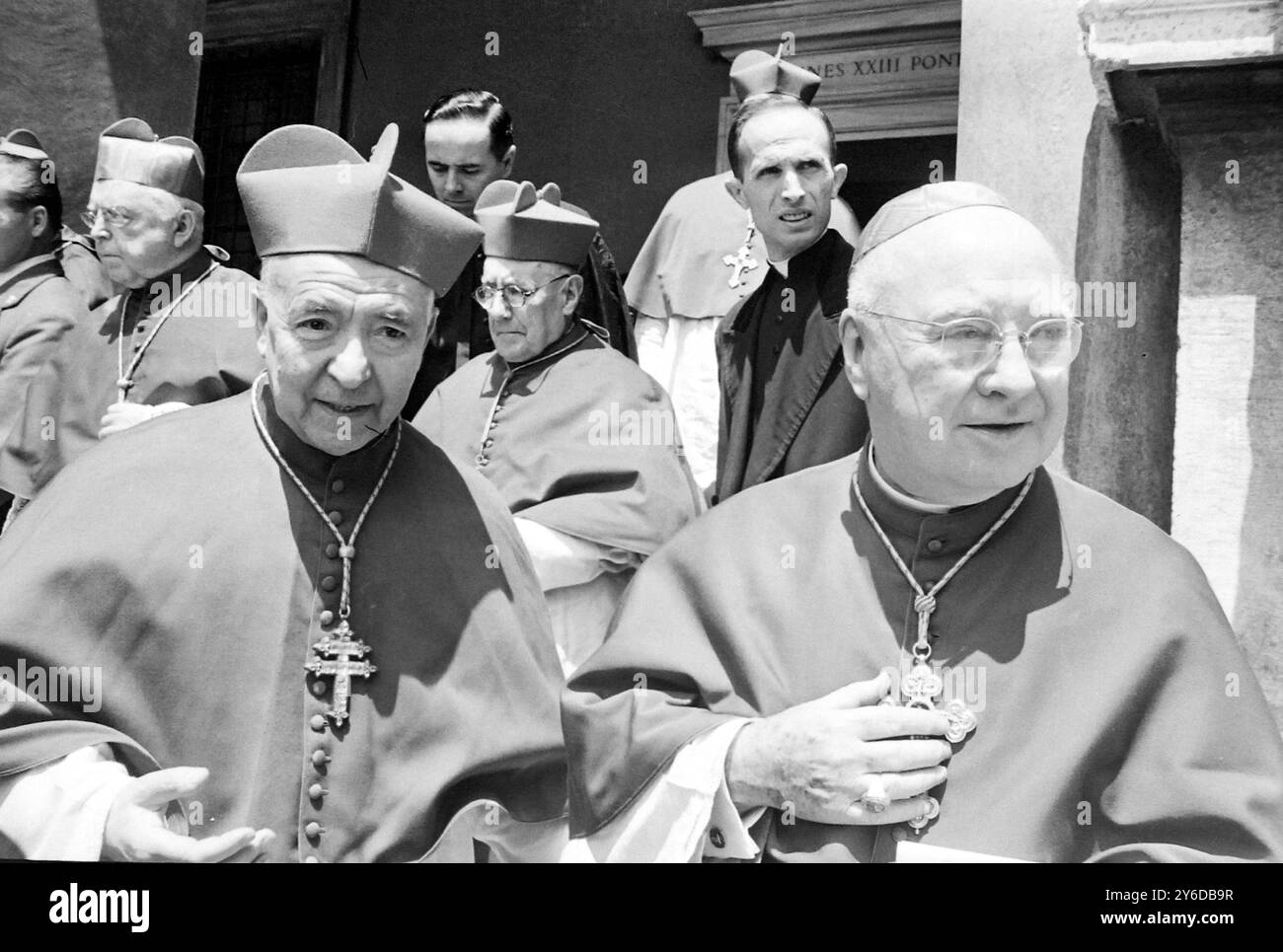 CARDINALS FOR CONCLAVE IN VATICAN CITY, ROME ; 17 JUNE 1963 Stock Photo ...