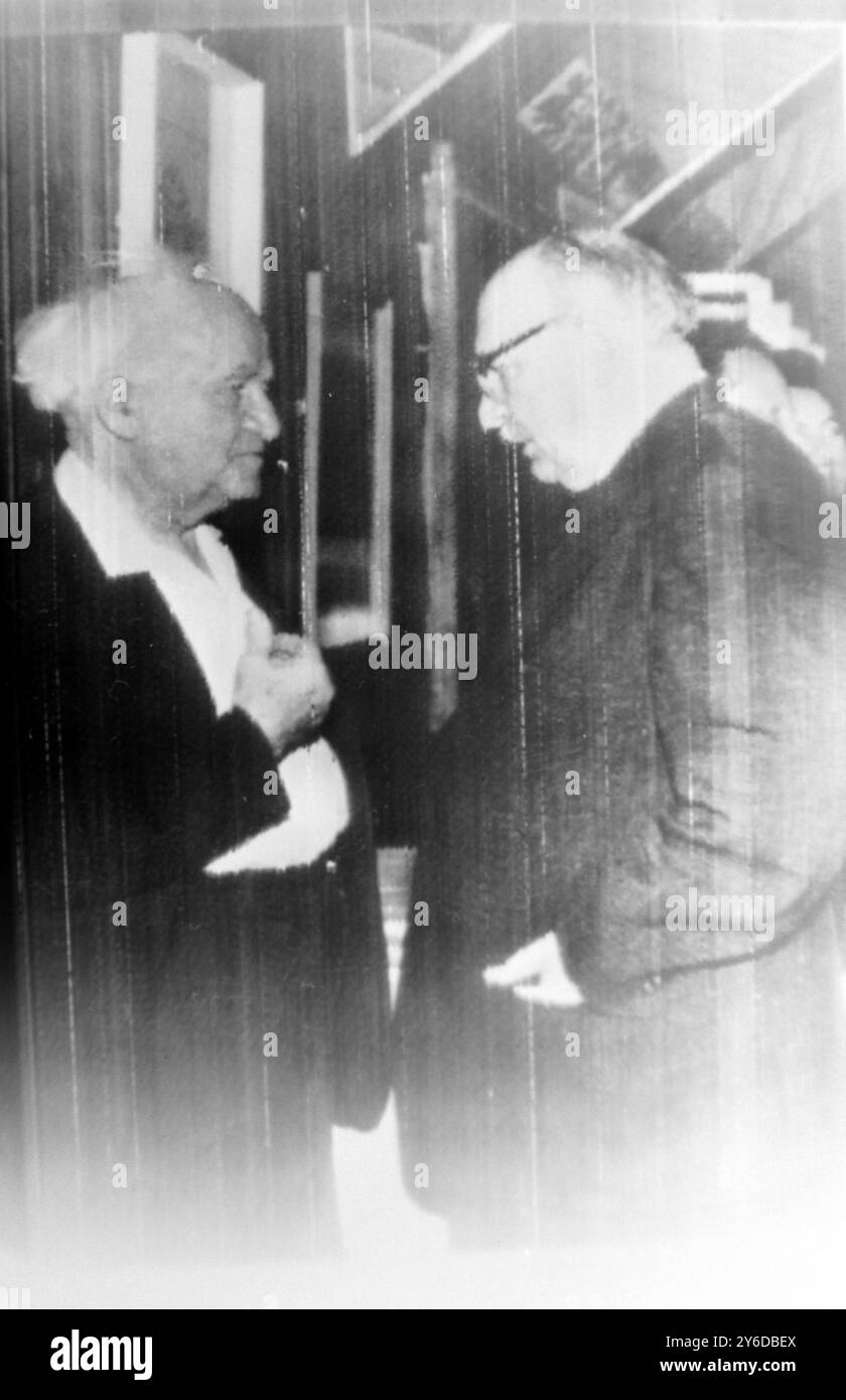 Zalman shazar and david ben gurion hi-res stock photography and images ...