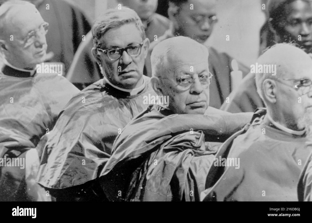 CARDINALS PAY FINAL RESPECTS DURING FUNERAL OF POPE JOHN XXIII IN ...
