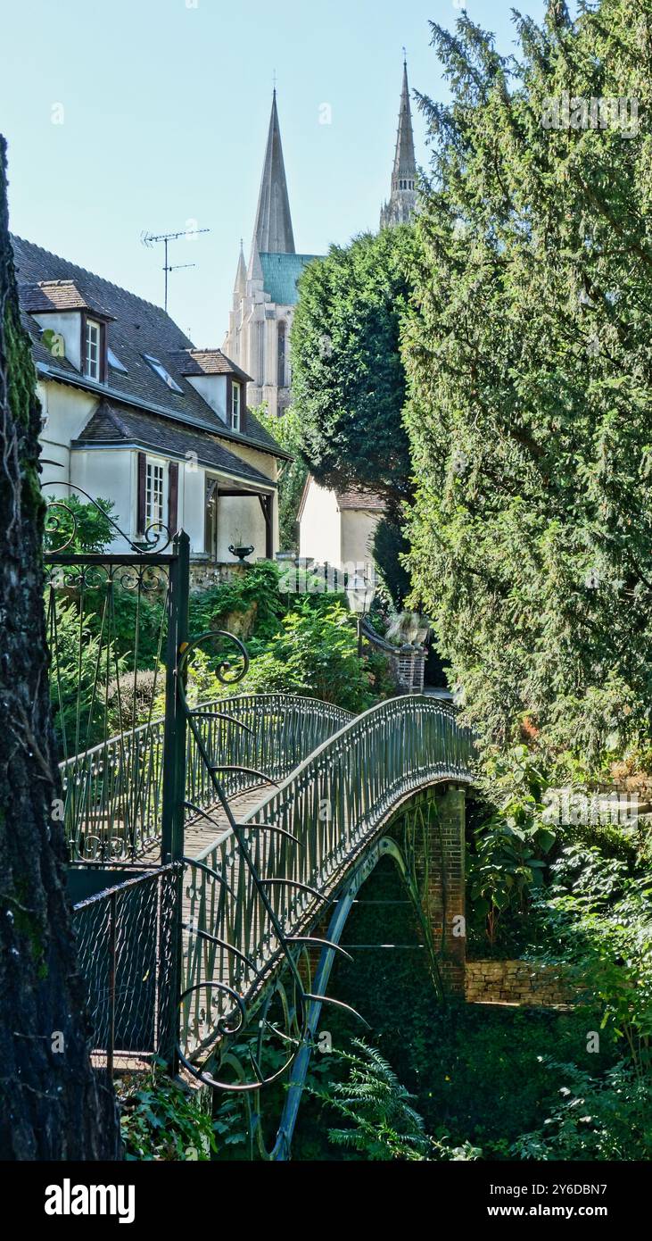 The town of Chartres with it`s famous cathedral. Views around town ...