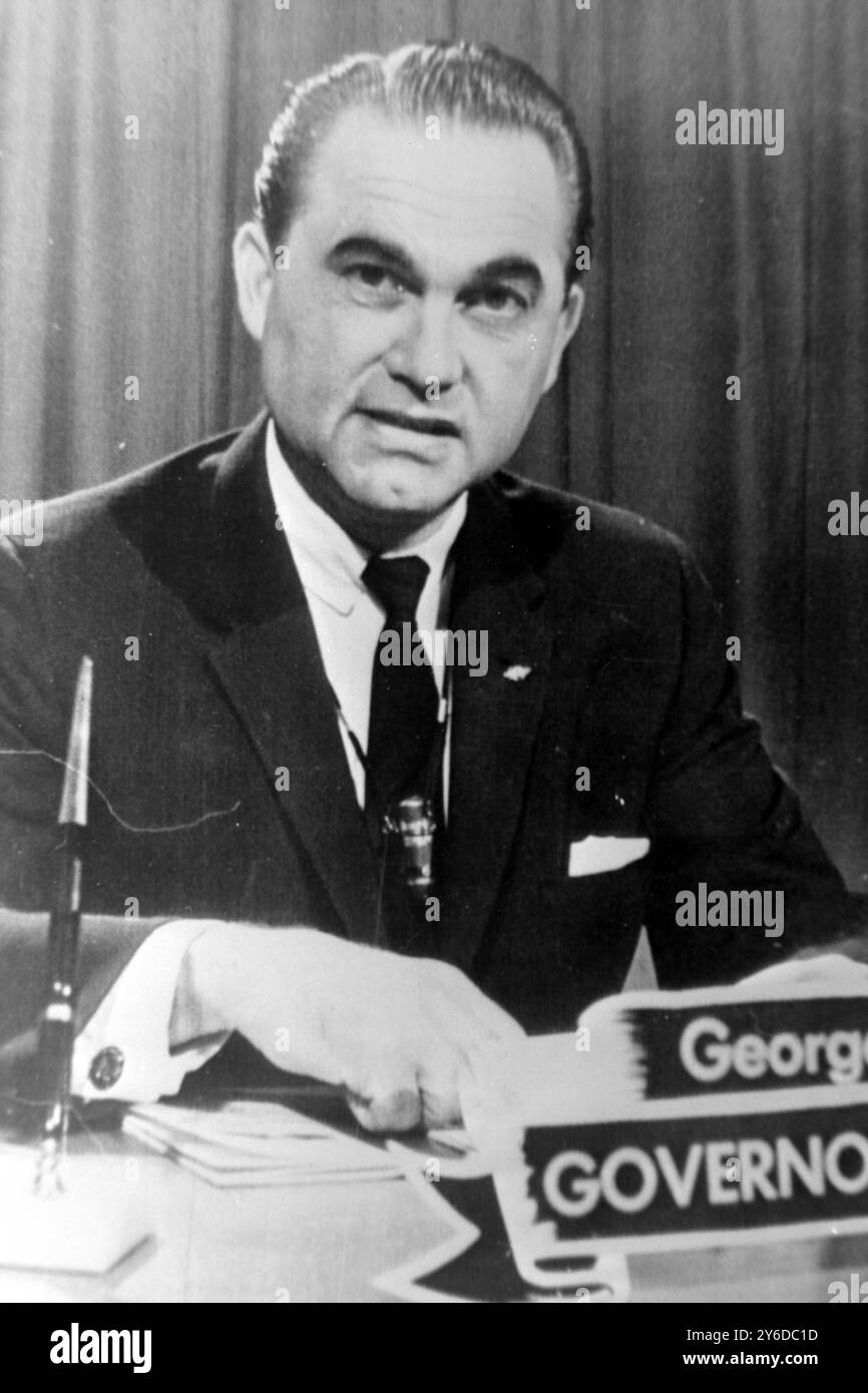 George wallace 1963 hi-res stock photography and images - Alamy