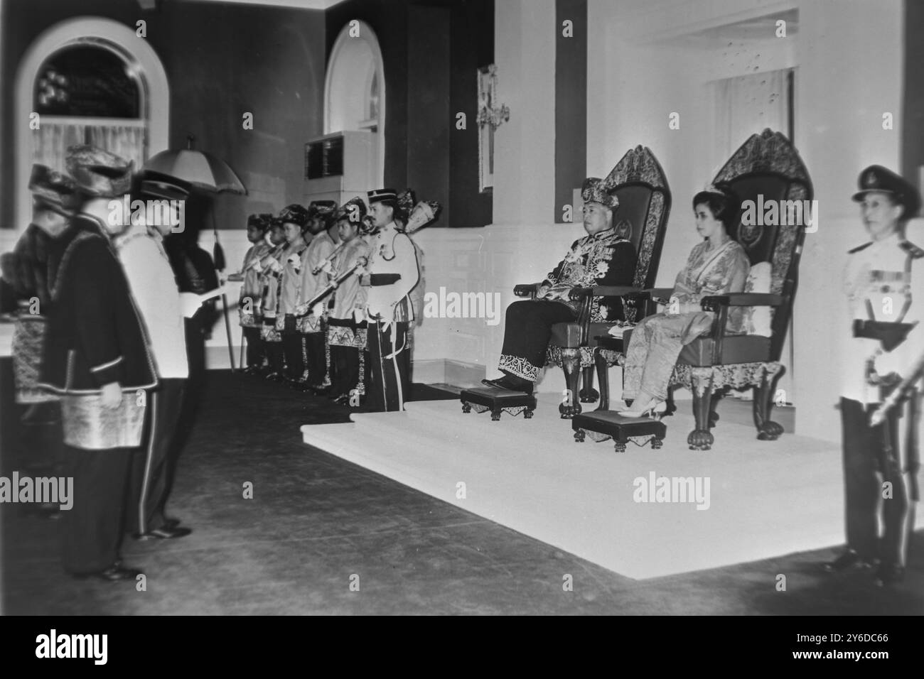 MALAYAN KING TUN ABDUL RAZAK BIN HUSSEIN SPEAKS IN KUALA LUMPUR / ; 10 ...