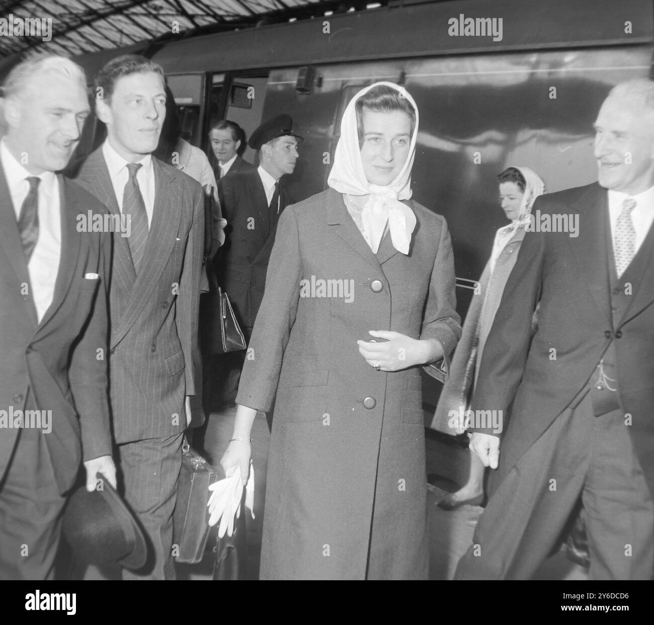 PRINCESS ALEXANDRA WITH ANGUS OGILVY AT EUSTON STATION IN LONDON ; 10 ...