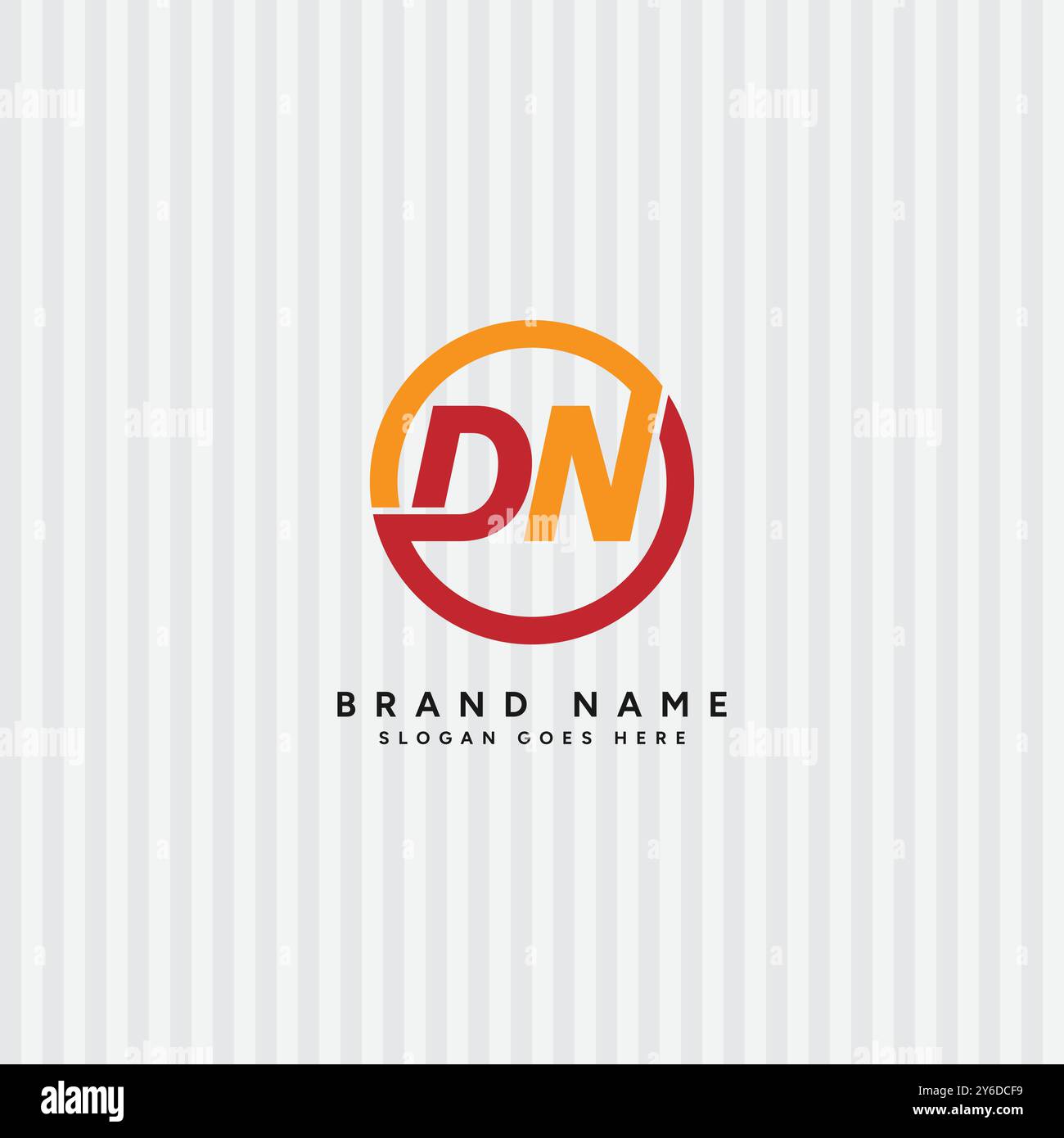Vector Template for Initial Letter DN Logo - Elegant Monogram Logo for ...