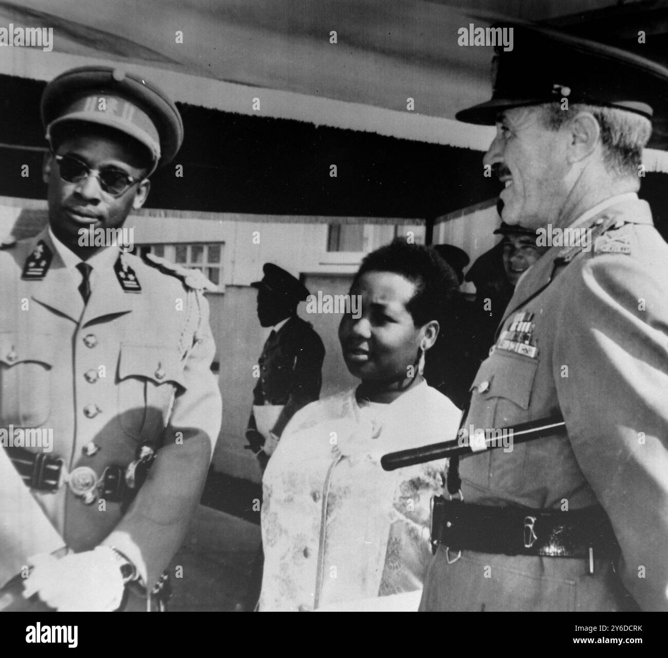 GENERAL JOSEPH MOBUTU WITH WIFE IN OTTAWA, CANADA / ; 5 JUNE 1963 Stock ...