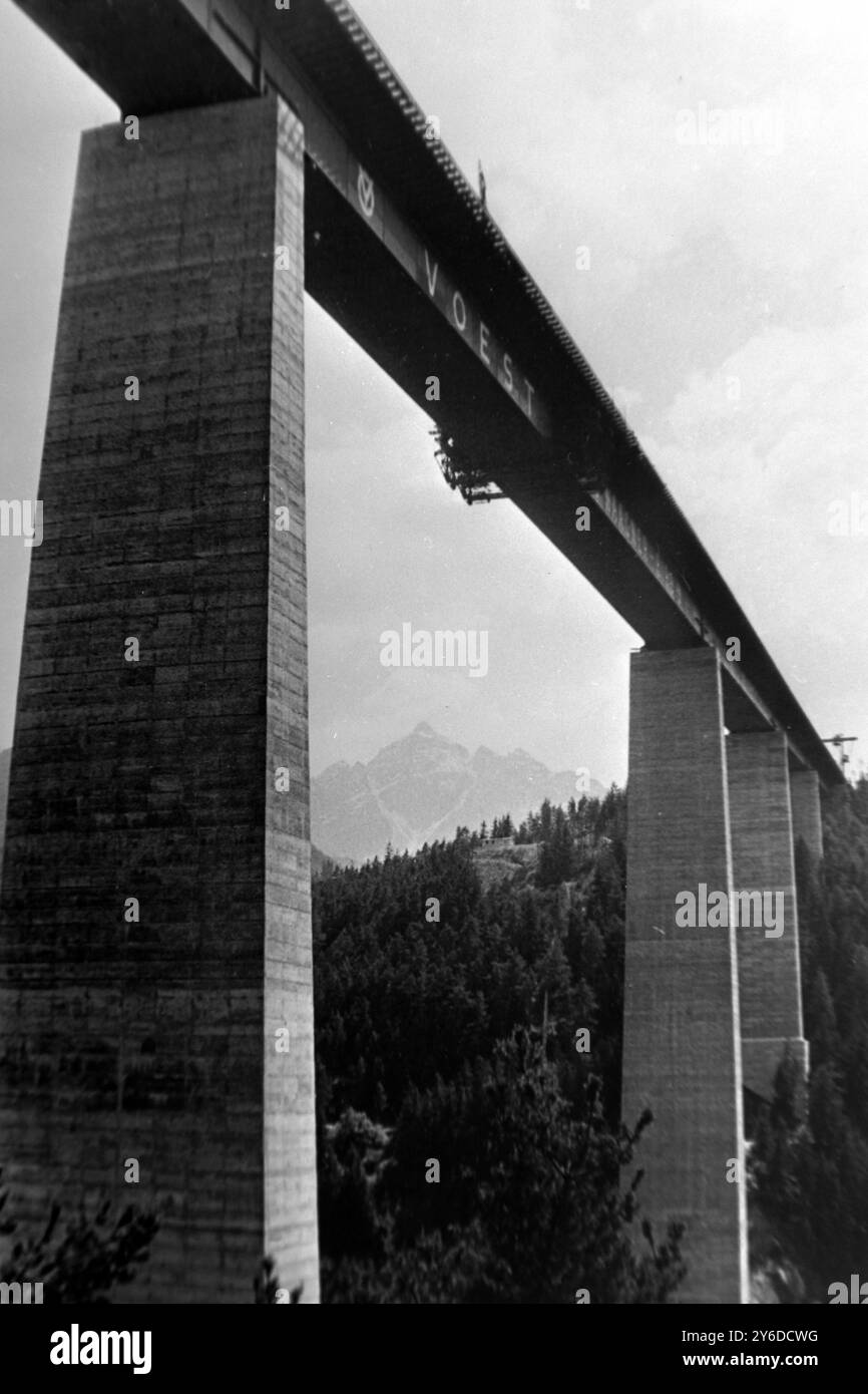 EUROPA BRIDGE - THE LOFTIEST ROAD BRIDGE NEAR INSBRUCK, AUSTRIA / ; 5 ...