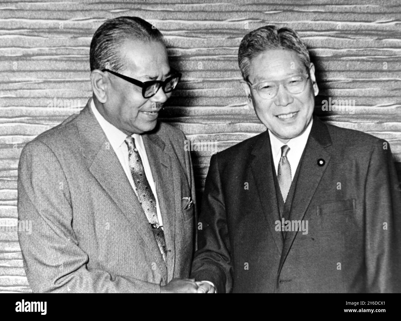 MALAYAN PREMIER TUNKU ABDUL RAHMAN IN TOKYO, JAPAN WITH JAPANESE ...