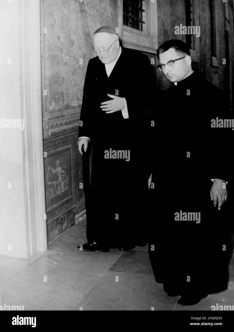 CARDINAL MICHAEL BROWNE VISITS SICK POPE JOHN XXIII IN VATICAN CITY ...