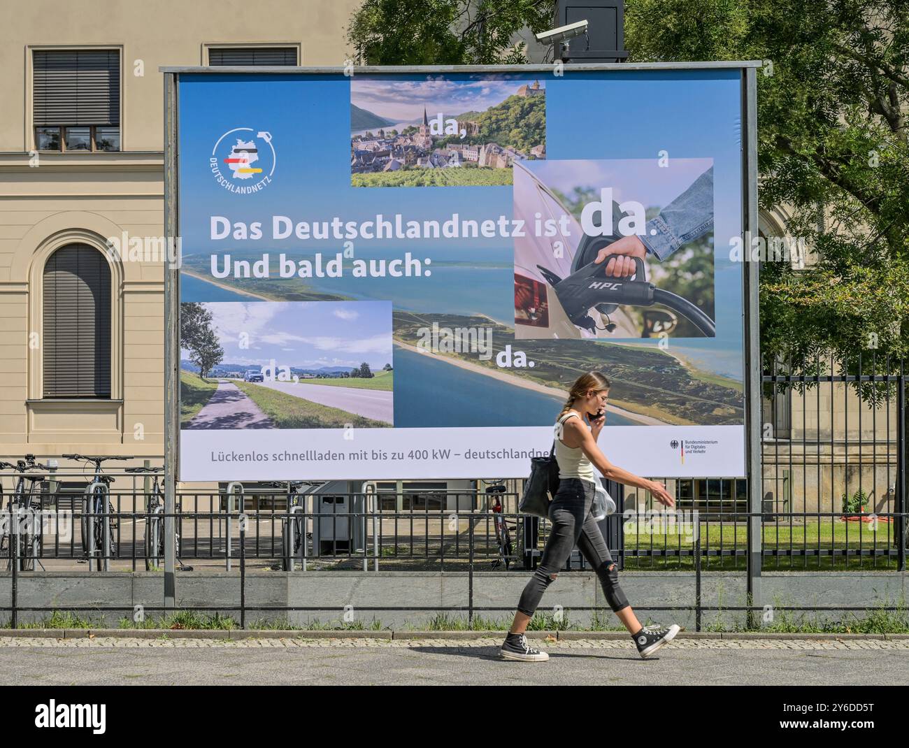 Poster, Deutschlandnetz, Elektromobilität, Bundesministerium für Digitales und Verkehr, Mitte ...