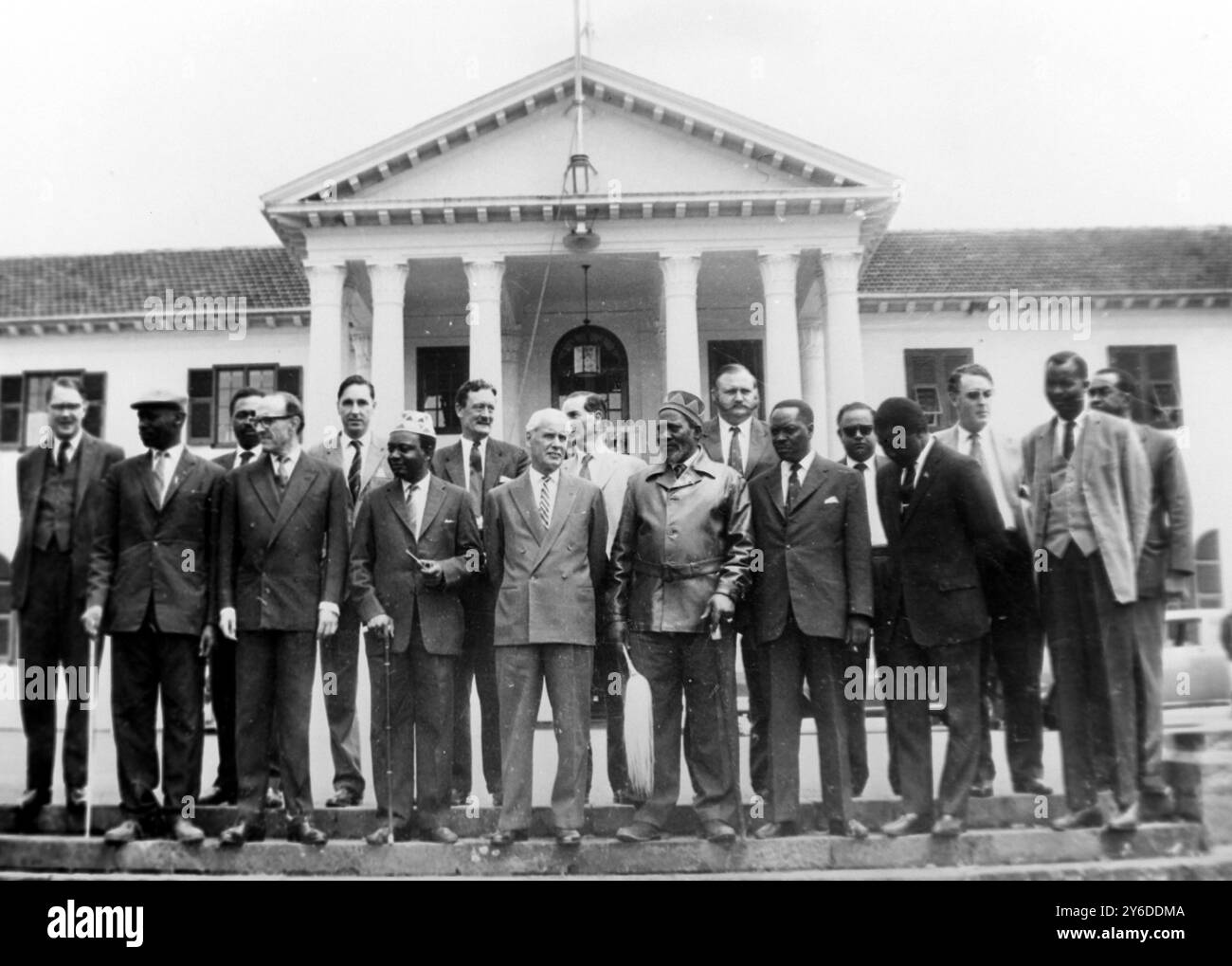 PRIME MINISTER OF KENYA JOMO KENYATTA IN NAIROBI WITH THE COUNCIL OF ...