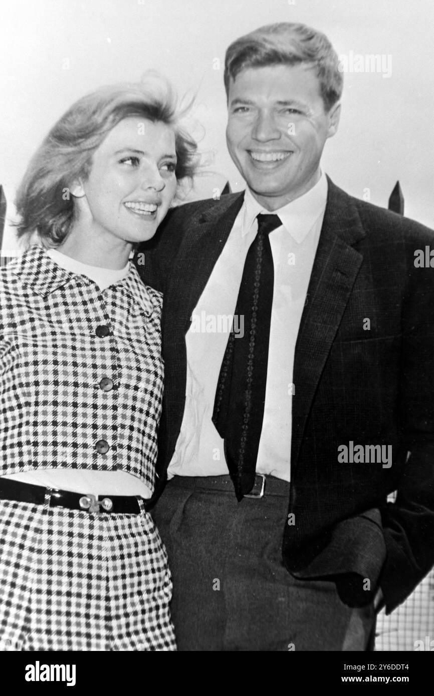 ACTOR KARL BOEHM WITH ACTRESS BARBARA LASS IN NEW YORK / ; 29 MAY 1963 ...