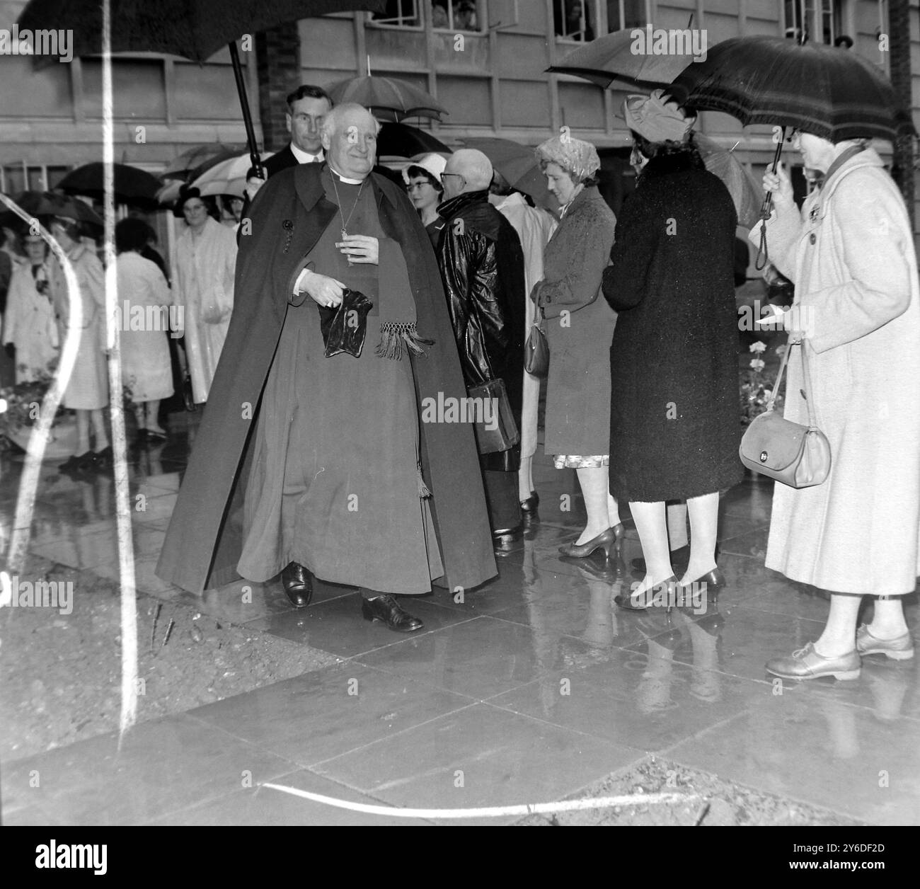 ARCHBISHOP OF CANTERBURY ARTHUR MICHAEL RAMSEY BLESSING OF THE NEW HALL ...