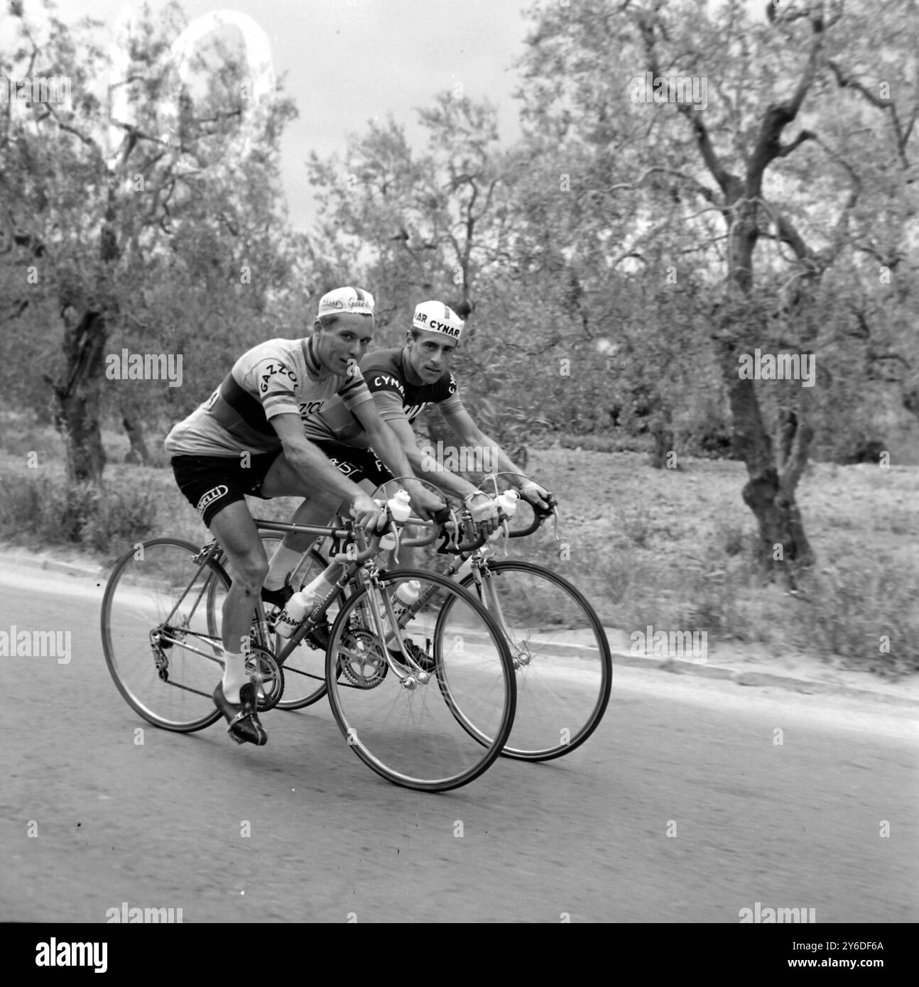 ATTILIO MORESI AND BRUNO MARTINATO AT GIRO D'ITALIA CYCLING RACE IN ...