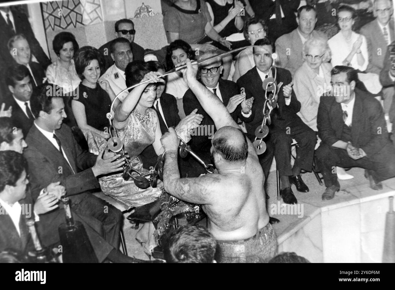 ACTRESS GINA LOLLOBRIGIDAN AT SPECIAL PERFORMANCEIN TEHERAN, IRAN ...
