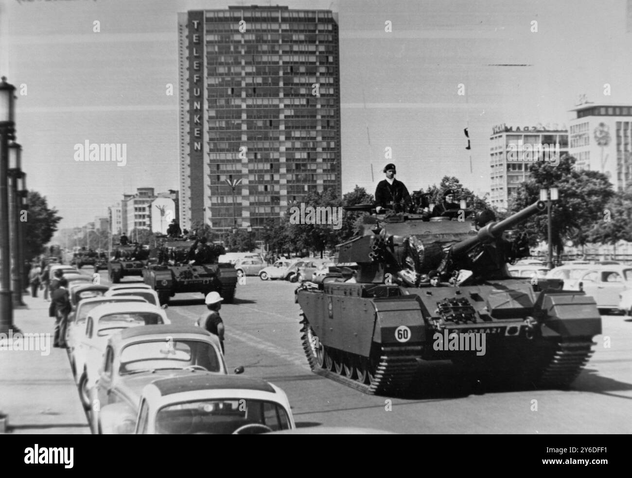 ROYAL TANK REGIMENT IN WEST BERLIN, GERMANY ; 22 MAY 1963 Stock Photo ...