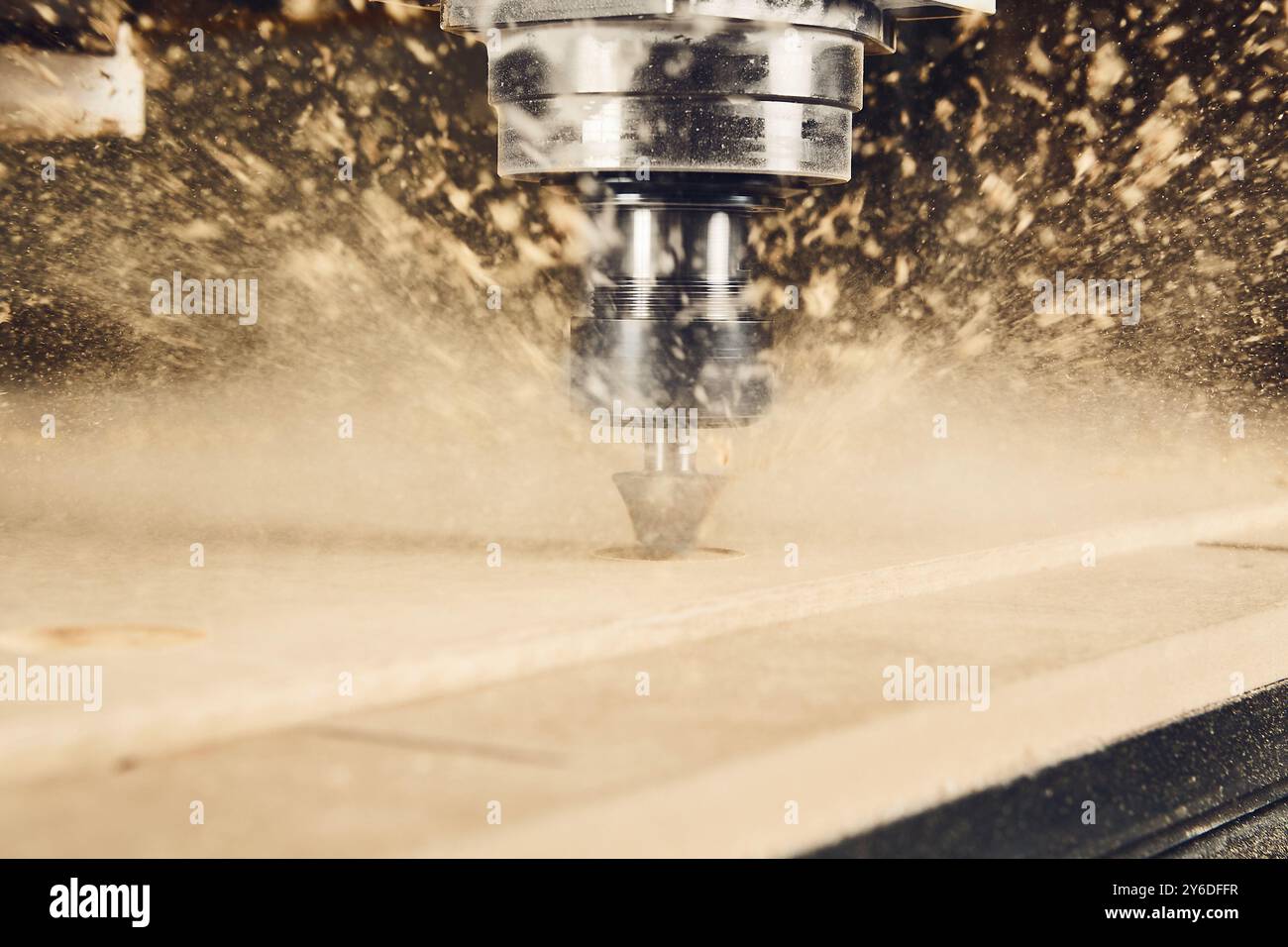 Cnc wood cutting cutter, machine with numerical control Stock Photo - Alamy