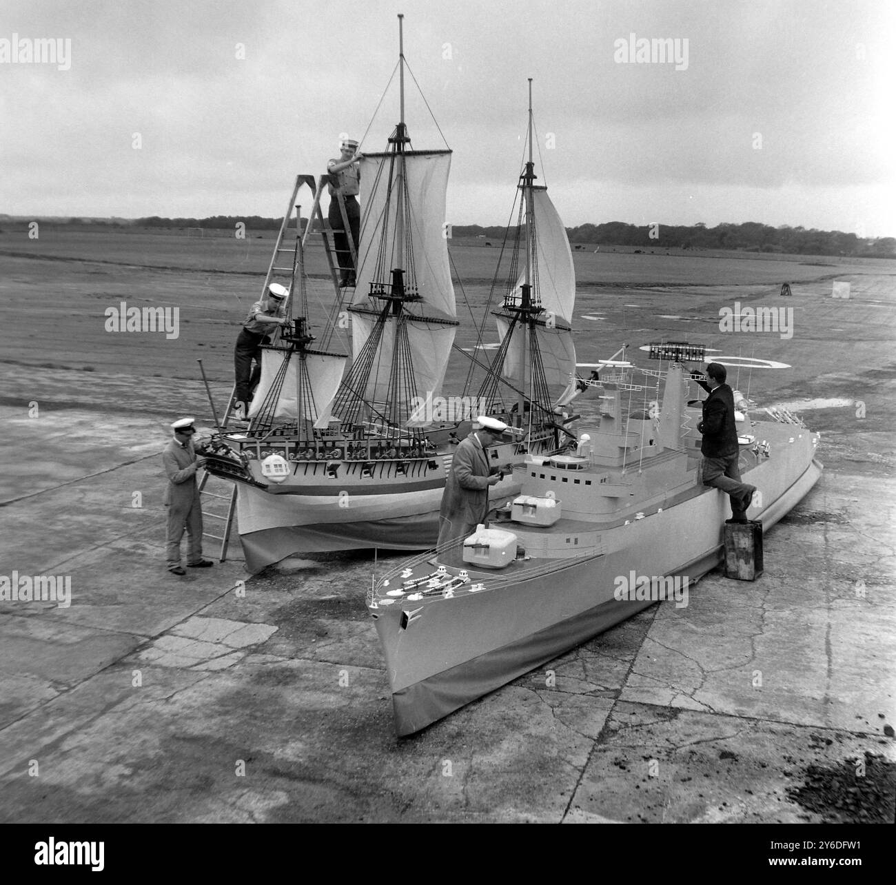 MODELS OF NAVAL SHIPS HMS ATLANTA AND HMS HAMPSHIRE IN GOSPORT / ; 20 ...