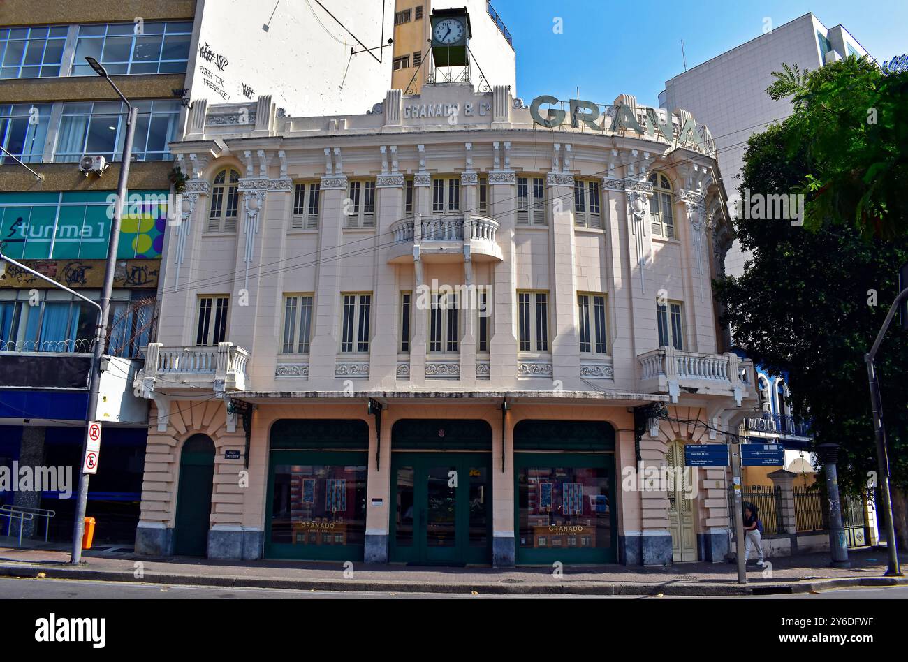 RIO DE JANEIRO, BRAZIL - September 14, 2024: Facade of a traditional ...