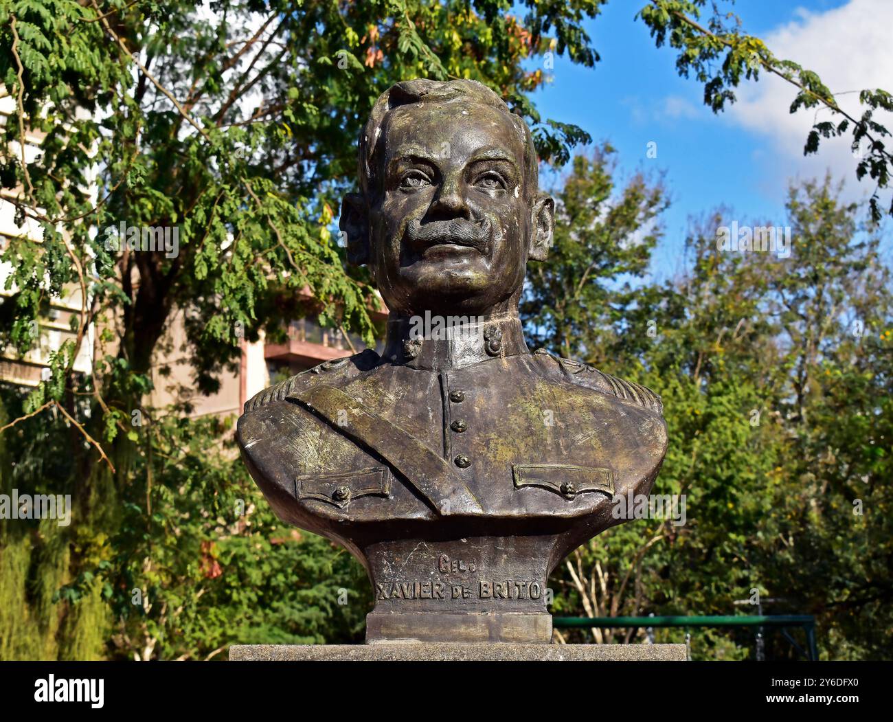 RIO DE JANEIRO, BRAZIL - September 18, 2024: Bust of Colonel Xavier de ...