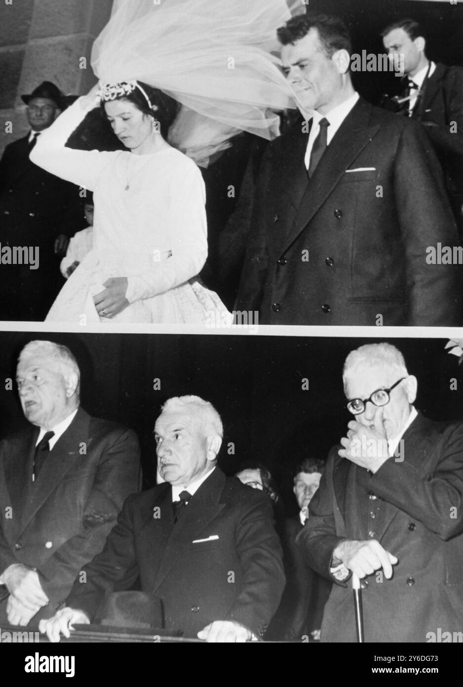 MARIA RONCALLI WEDDING IN ITALY WITH LUIGI GOTTI ; 17 MAY 1963 Stock ...