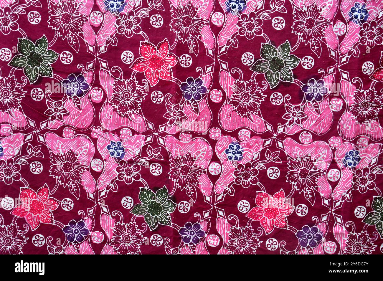 detailed patterns of Indonesia batik cloth Stock Photo - Alamy