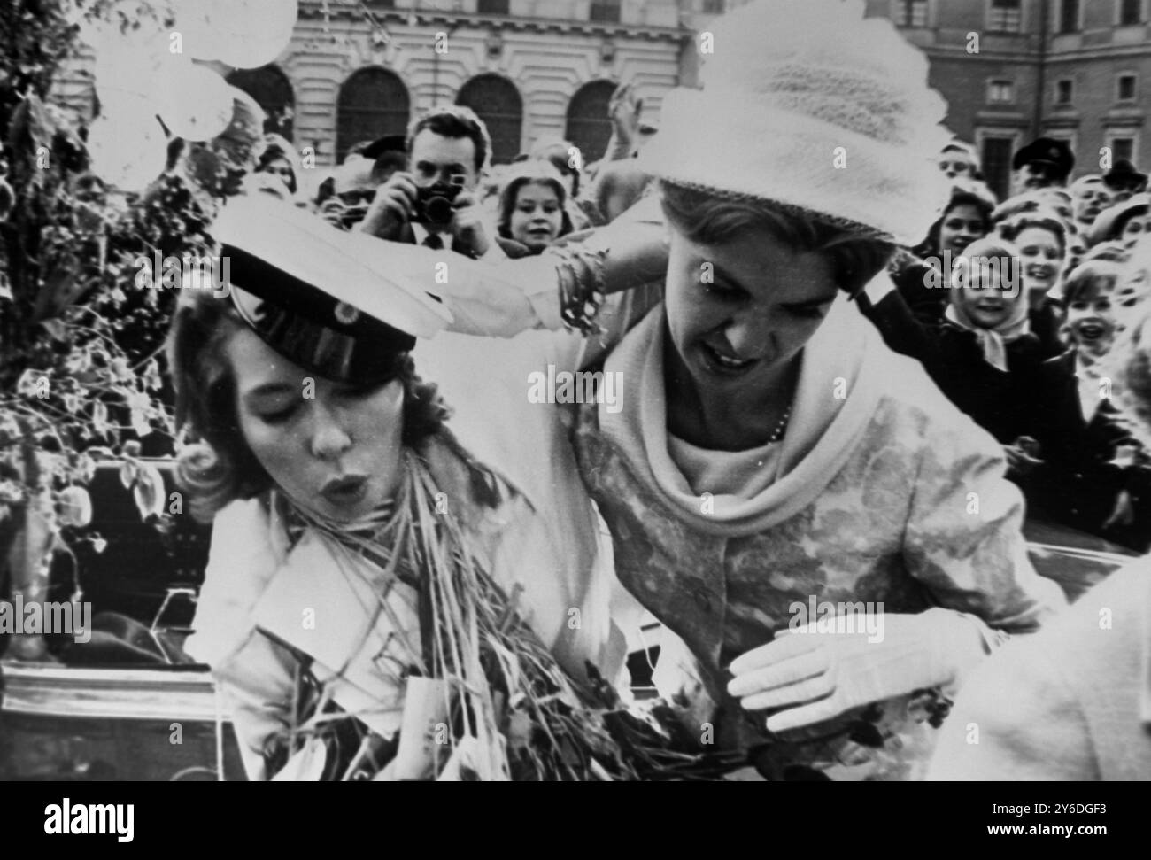 PRINCESS CHRISTINA GETS LIFT INTO CAR BY FRIEND AFTER EXAMS ; 15 MAY ...