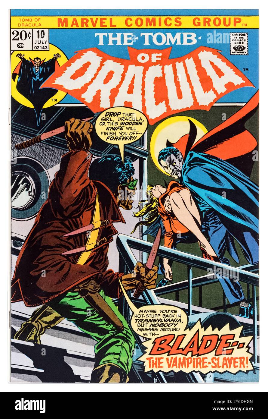 ‘The Tomb of Dracula’ Marvel Comics Issue 10 published July 1973 story ...