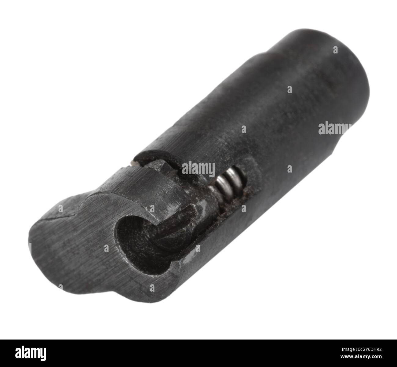 Magazine catch body with spring and spring guide still inside for a ...