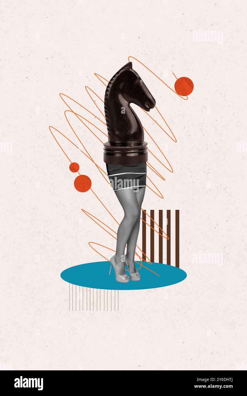 Trend artwork sketch image composite photo collage of bodyless woman ...