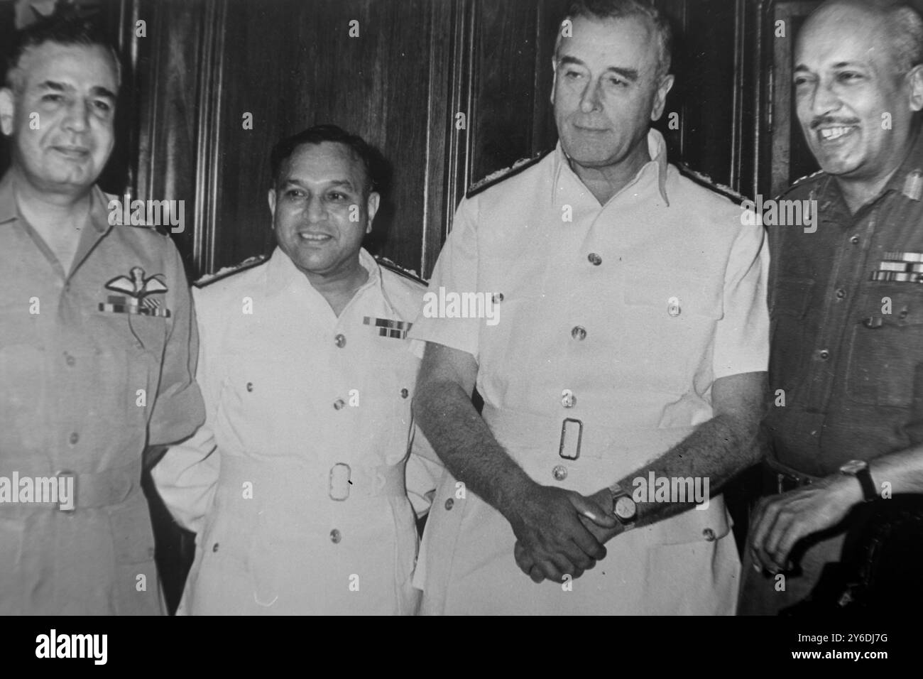 GENERAL CHOUDHURY J N OF INDIAN FORCES WITH LORD MOUNTBATTEN OF BURMA ...