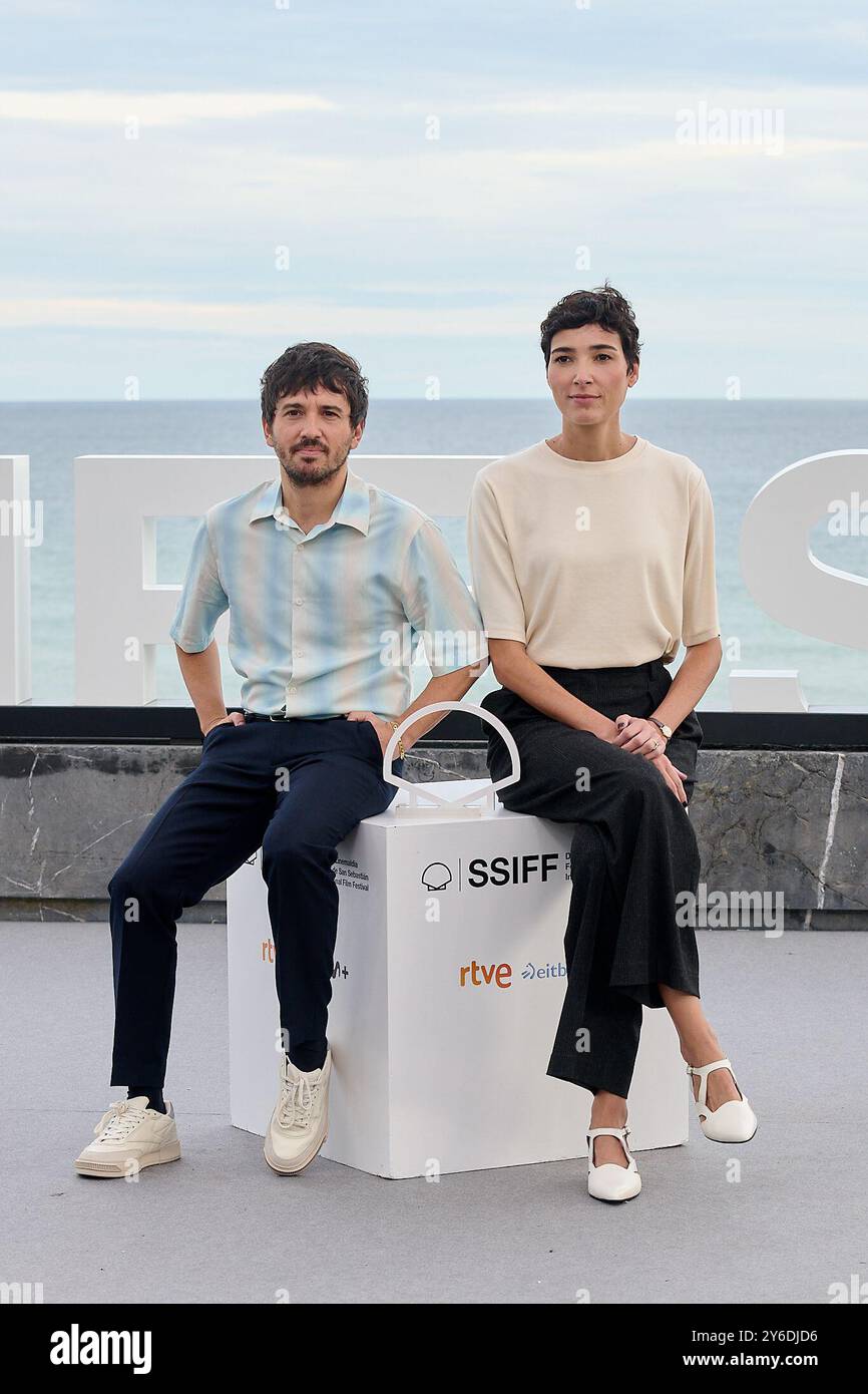 San Sebastian, Spain. 25th Sep, 2024. Esther Exposito, Malena Villa ...