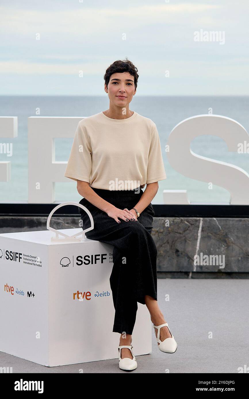 San Sebastian, Spain. 25th Sep, 2024. Esther Exposito, Malena Villa ...