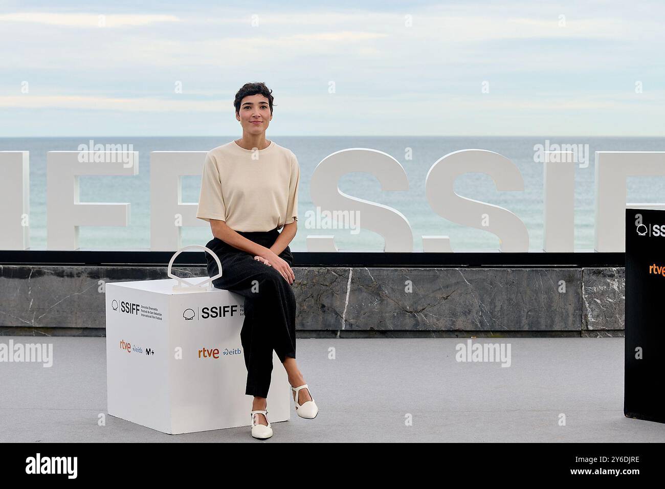 San Sebastian, Spain. 25th Sep, 2024. Esther Exposito, Malena Villa ...