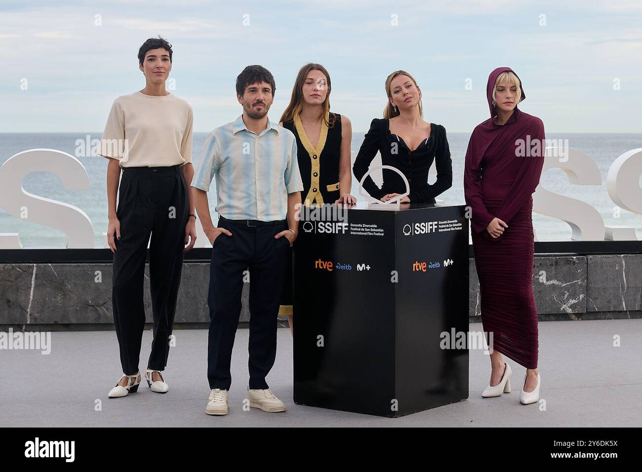 San Sebastian, Spain. 25th Sep, 2024. Esther Exposito, Malena Villa ...